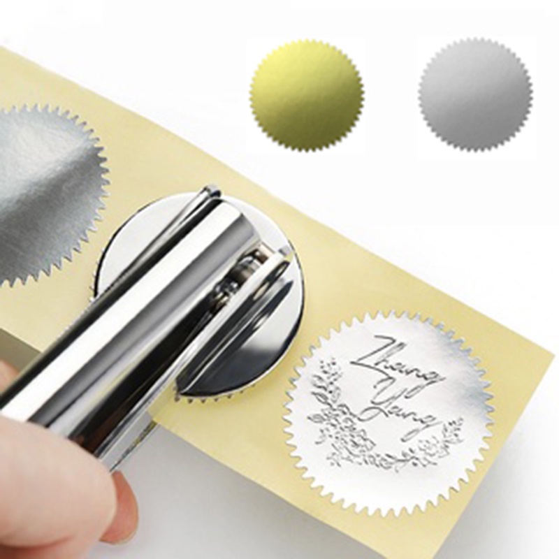 100pcs 45mm Sticker Laser Golden Glossy Labels Decorlabel Embossing ...