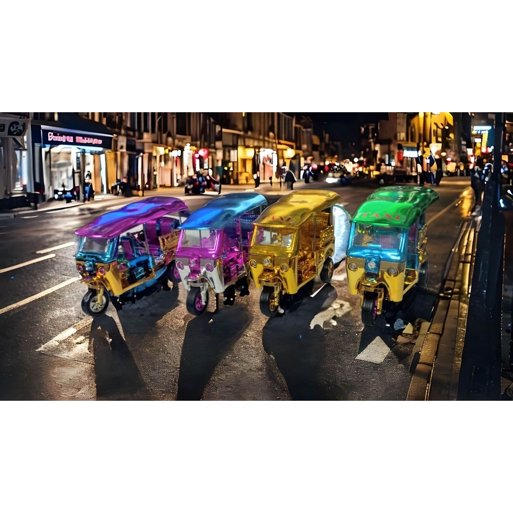 Collectible toy car model as a souvenir made in Thailand - Tuk Tuk (Tut ...