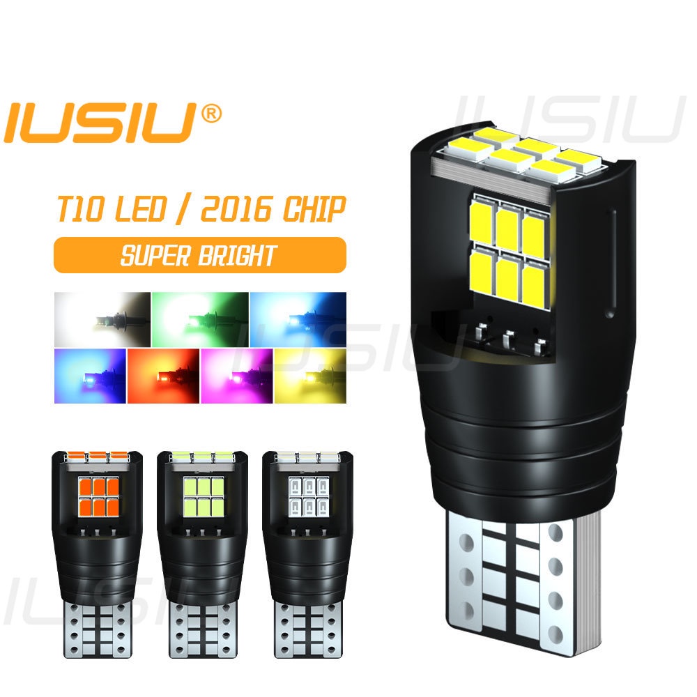 IUSIU 12V- 24V T10 Led Bulb Dome Light Bulbs Car Interior Read Map Lamp ...