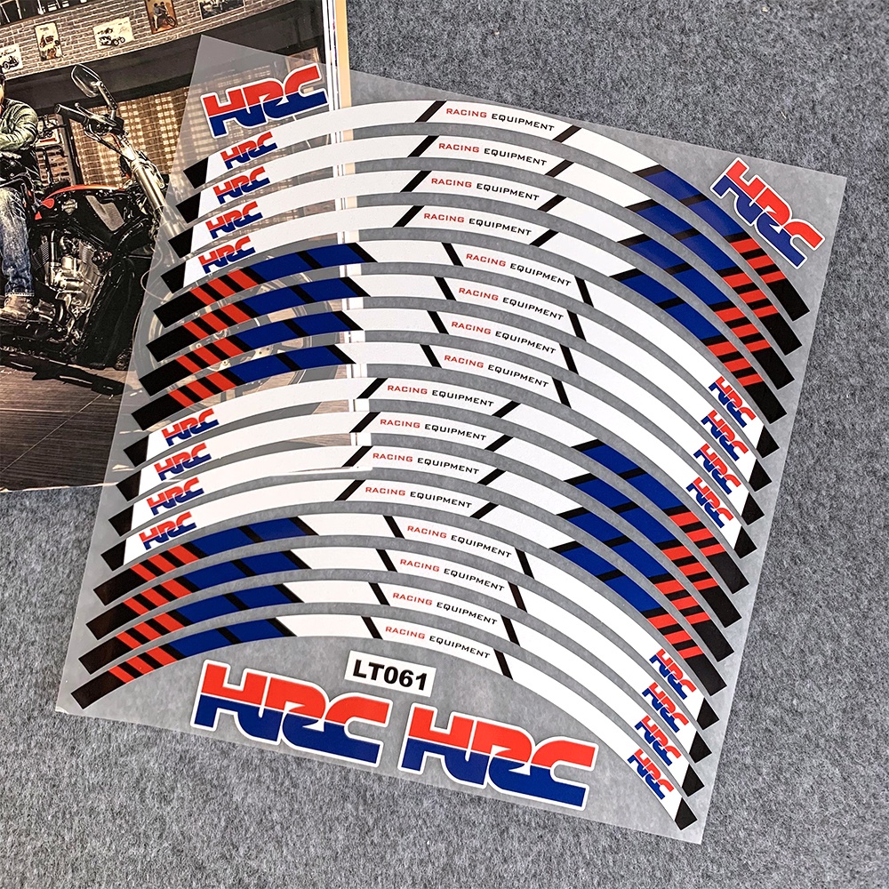 Honda HRC 17inch Wheel StickersSpecial Wheel Fishbone Sticker Modified ...