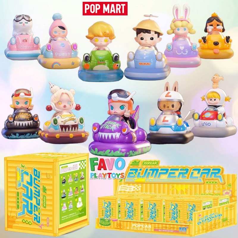 Pop MART x POPCAR Bumper Car Series Blindbox Pop Car Figure Set ...