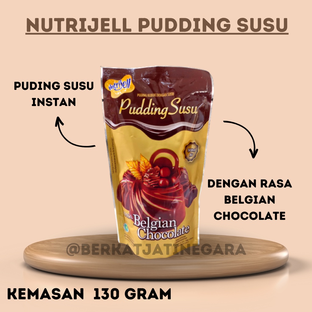 Nutrijell PUDDING MILK PACKAGING 130 GRAM / BELGIAN CHOCOLATE MILK ...