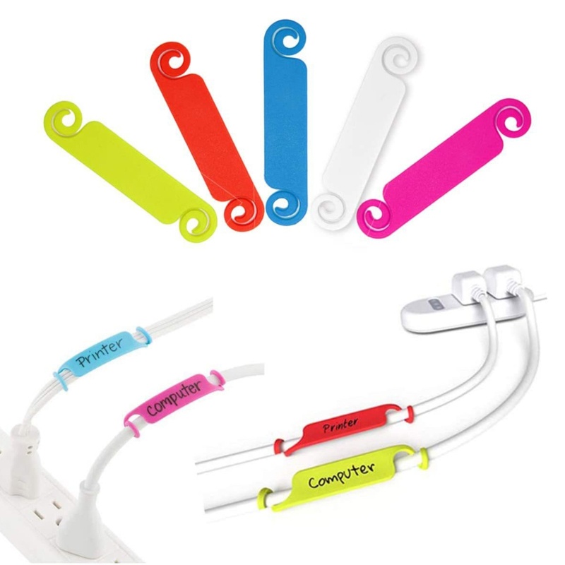 PCF* Cable Label Sticker Waterproof Networks PC Wire Cable Tie Marker ...