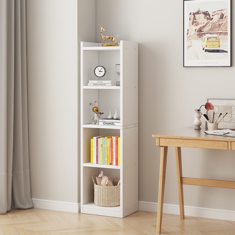 YSSH Book Shelf Rack Bookshelf Cabinet Corner Bookcase Storage Narrow ...