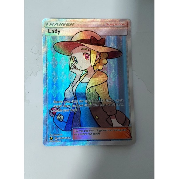 Pokemon lady full art trainer supporter hidden fate card | Shopee Singapore