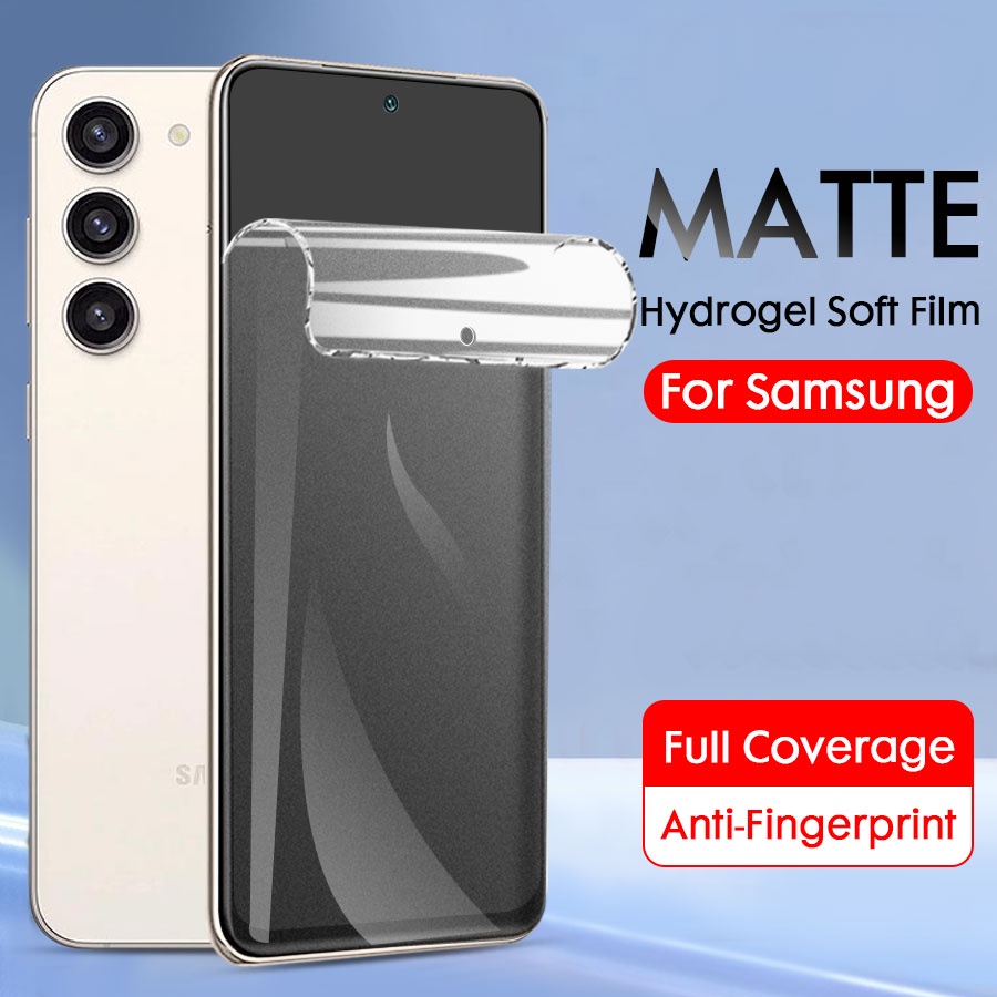 Matte Hydrogel Film For Samsung Galaxy S25 S24 A56 A36 A26 A16 A06 A55 A35 A15 A25 A05 Note 8 9 ...