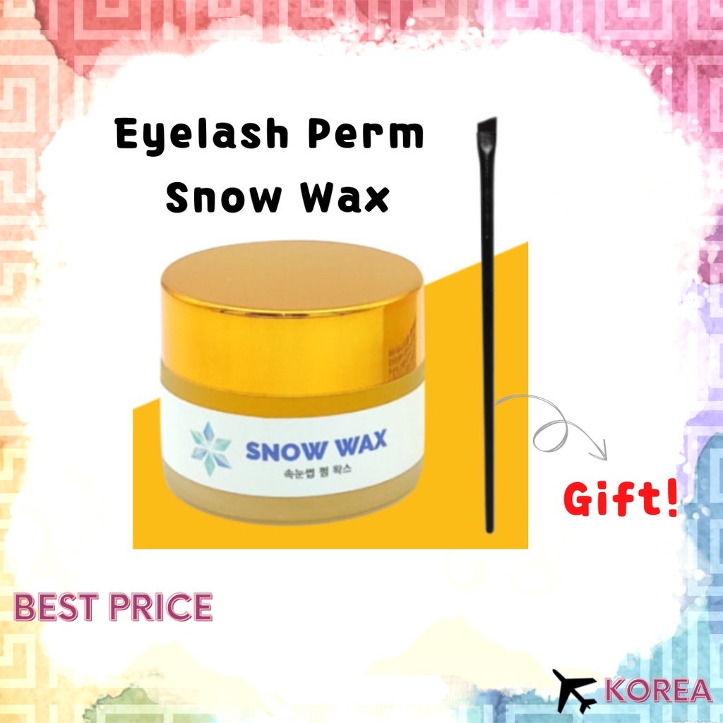 Snow Eyelash Perm Wax Orange Balm 15g, 300 times (No-glue Perm ...