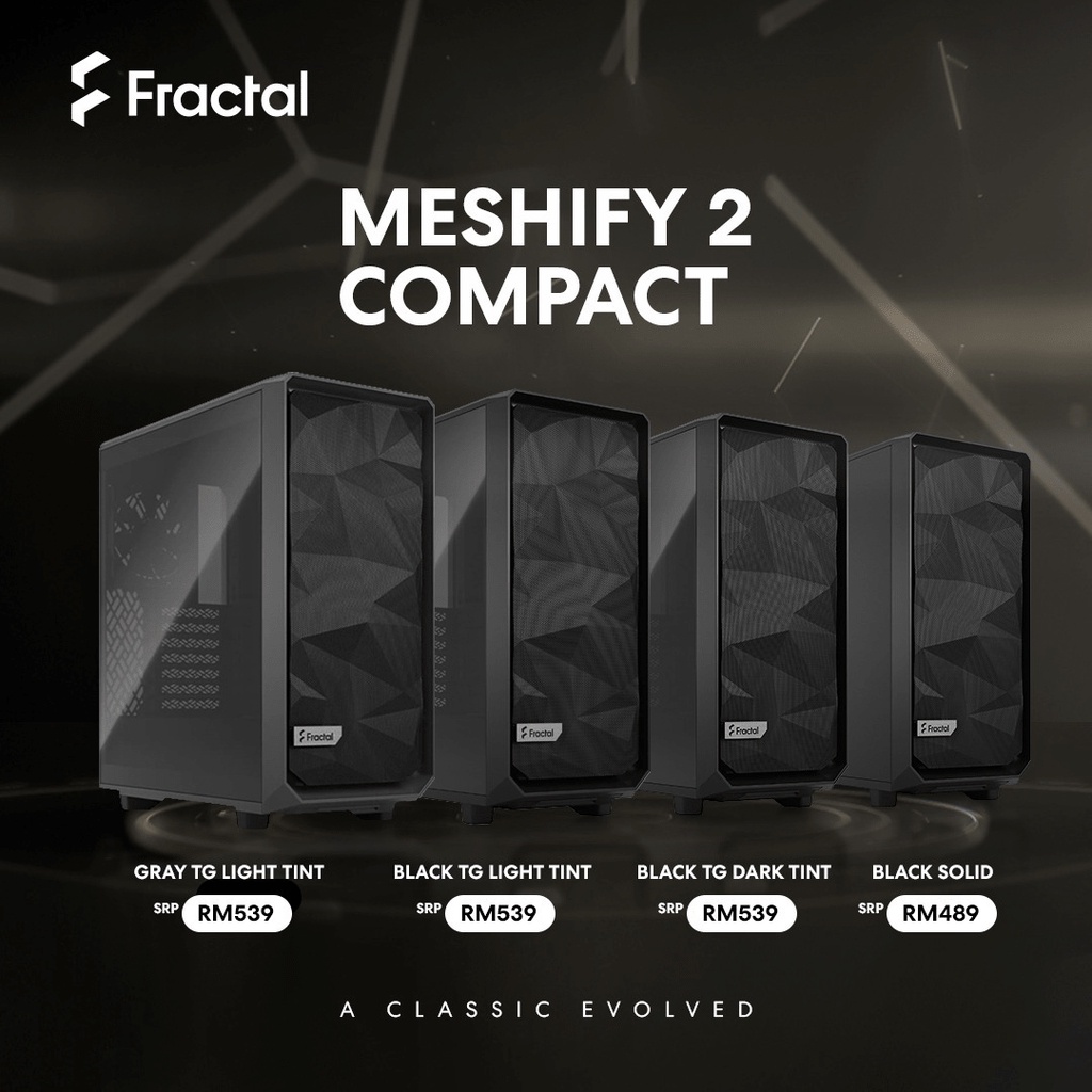 Fractal Design Meshify 2 Compact Series Mid Tower Casing [5 Model ...