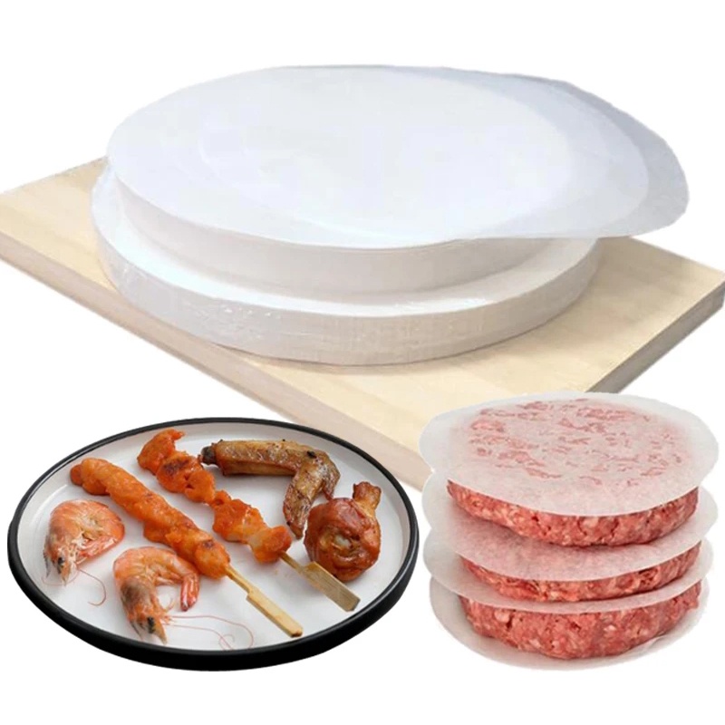 100Pcs Round Square Oil Blotting Paper Hamburger Patty Separators ...