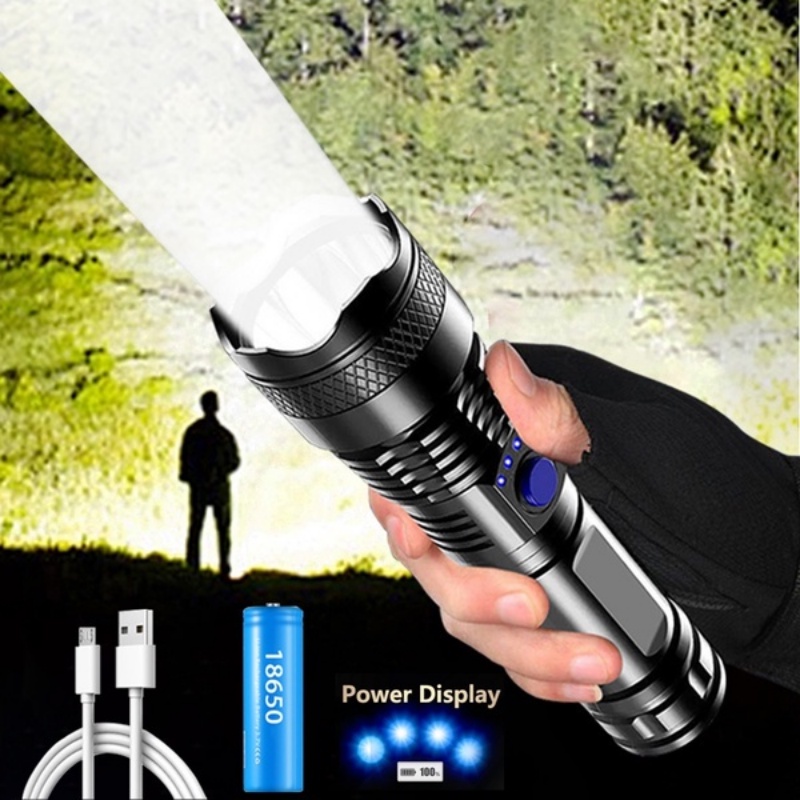 2024 Lighting Series New Flashlight Super Brightness Three-speed ...