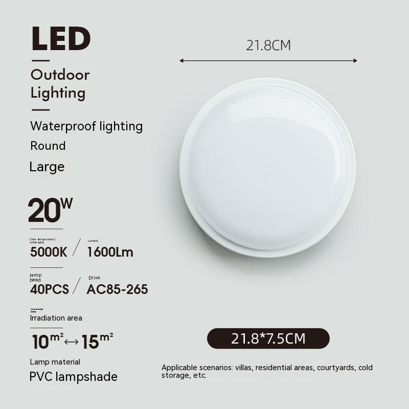 30W Bathroom LED Wall Lamps IP54 Waterproof Moisture Proof Front Porch ...