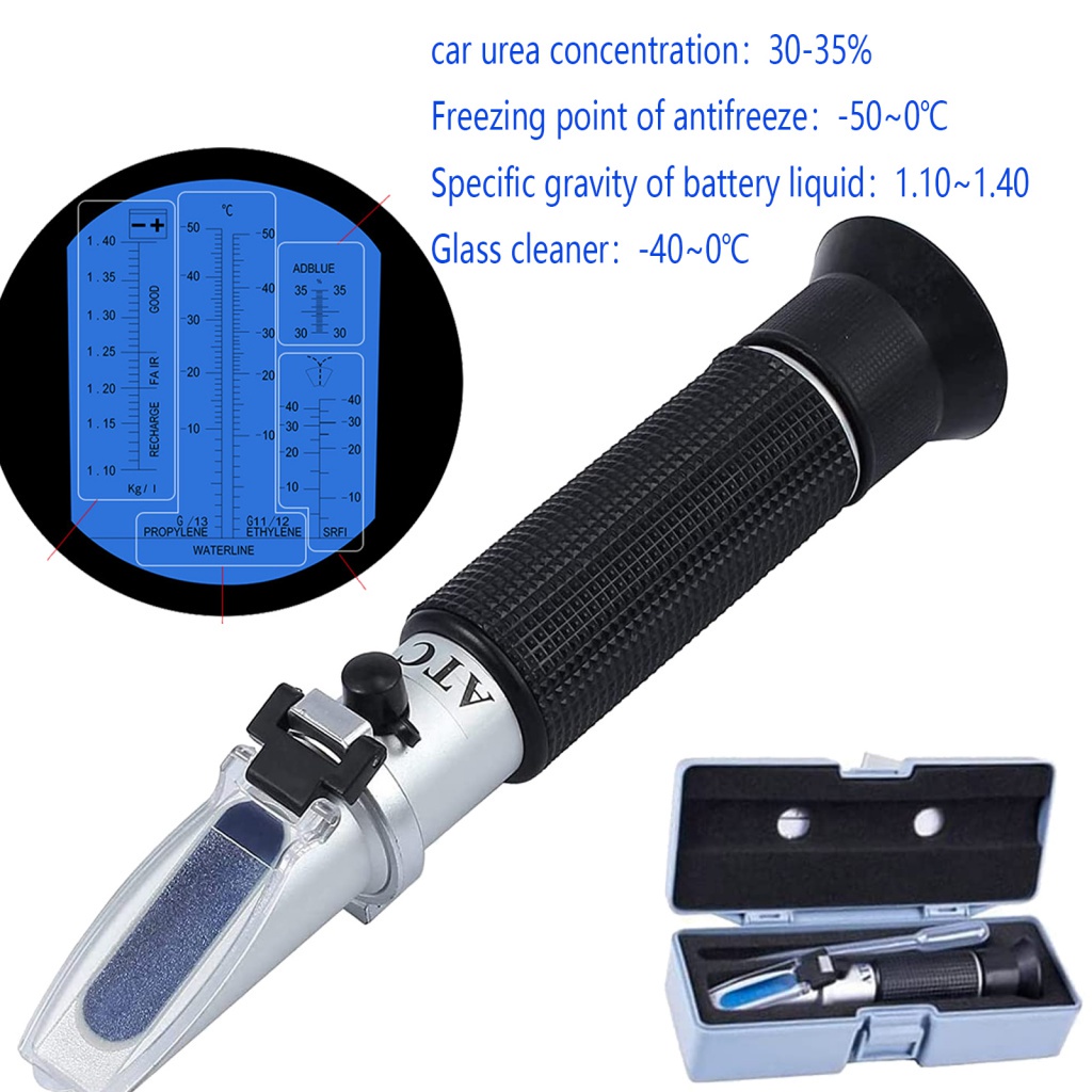 4-in-1 ATC Refractometer Ethylene Glycol, Propylene Glycol in ...