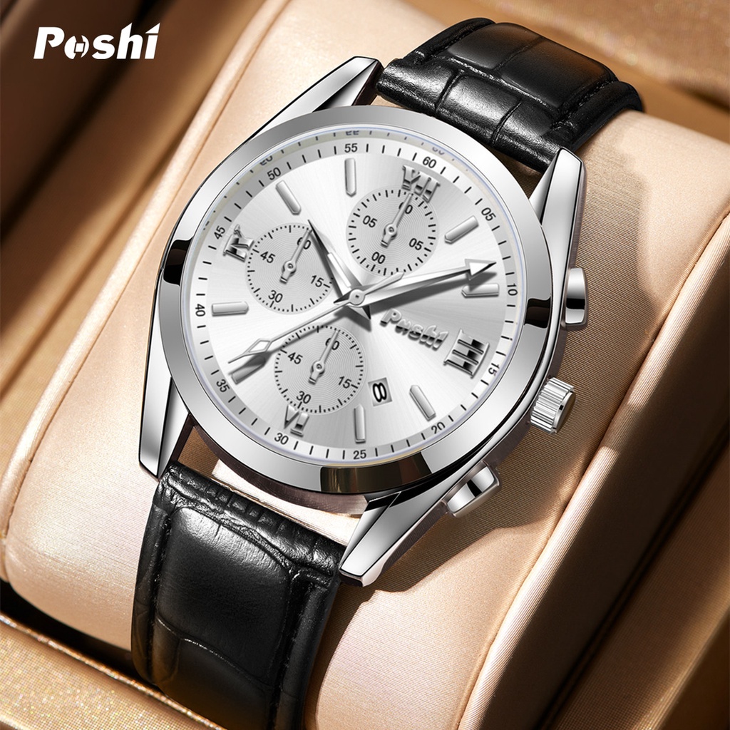 POSHI Men's Watch Top Brand Luxury Man Wrist Watch Quartz Waterproof ...