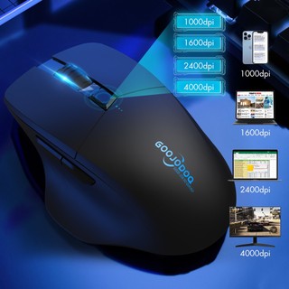 Goojodoq Bluetooth wireless mouse 2.4G mouse gamer 4000 DPI Optical ...