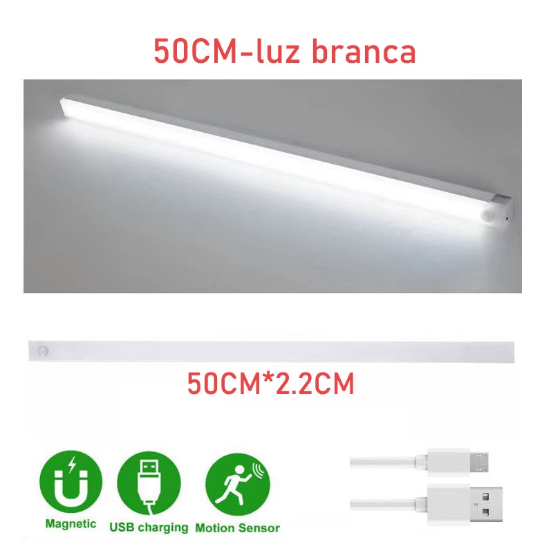 50CM wireless LED sensor light smart sensor light wardrobe bedroom ...