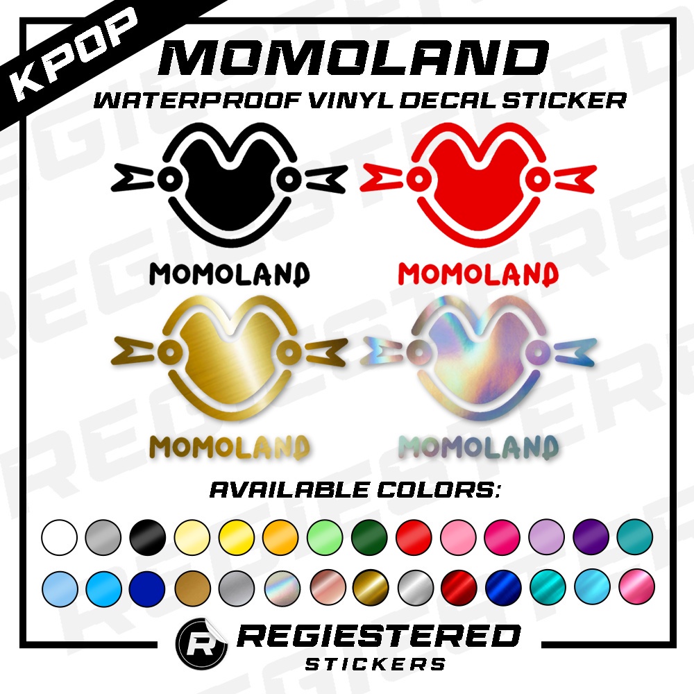KPOP MOMOLAND Logo Vinyl Decal Sticker Waterproof | Shopee Singapore
