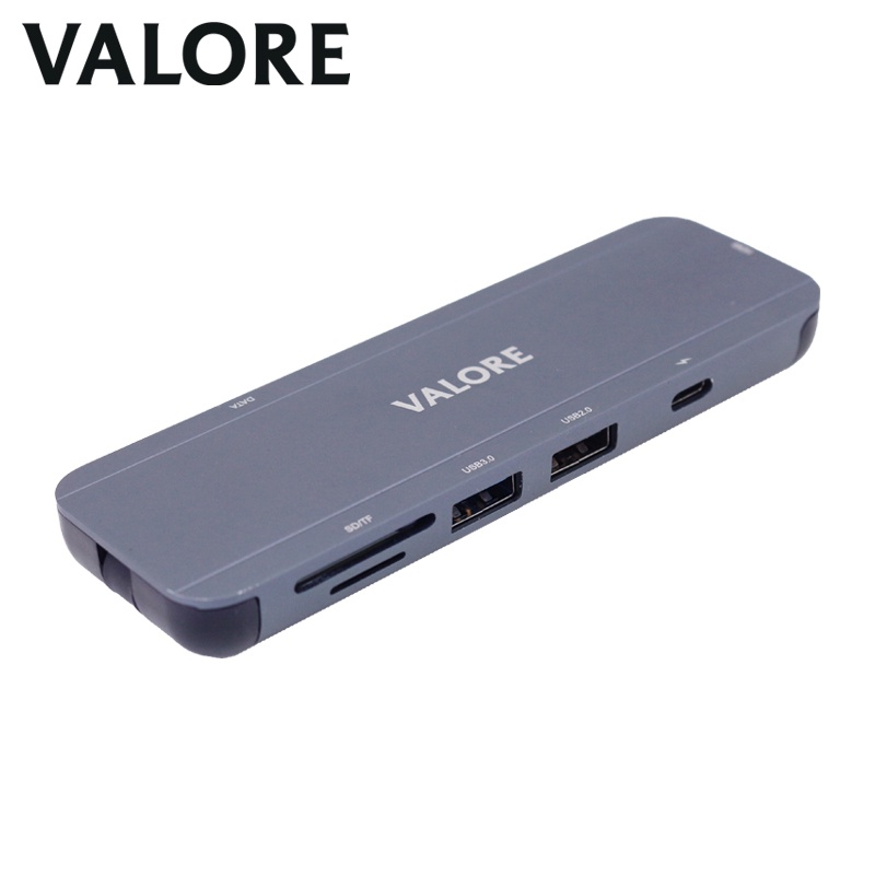 Valore VUH-39 7-IN-1 USB-C Multi-Hub with Built-in Cable | Shopee Singapore