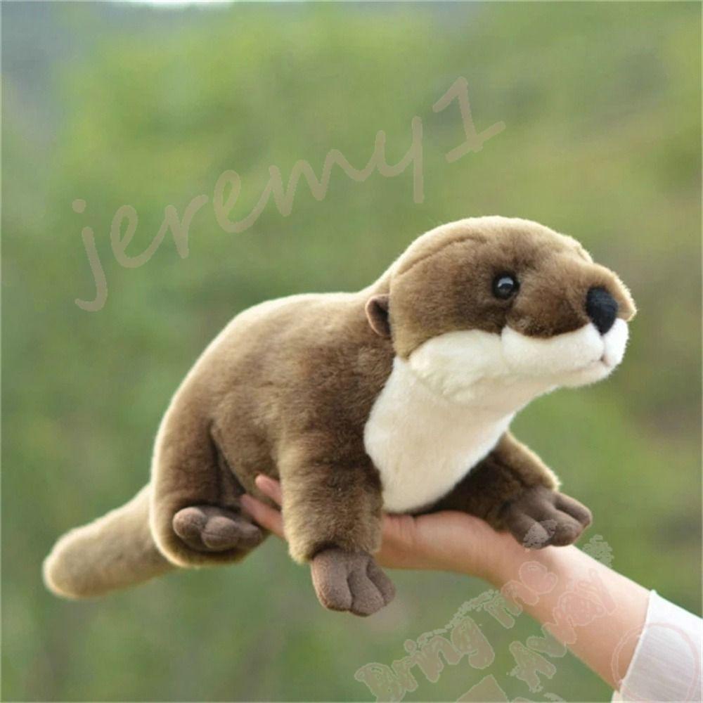 JEREMY1 Otter Plush Toy Christmas Gift Kids Toy Cute Lifelike Animal ...