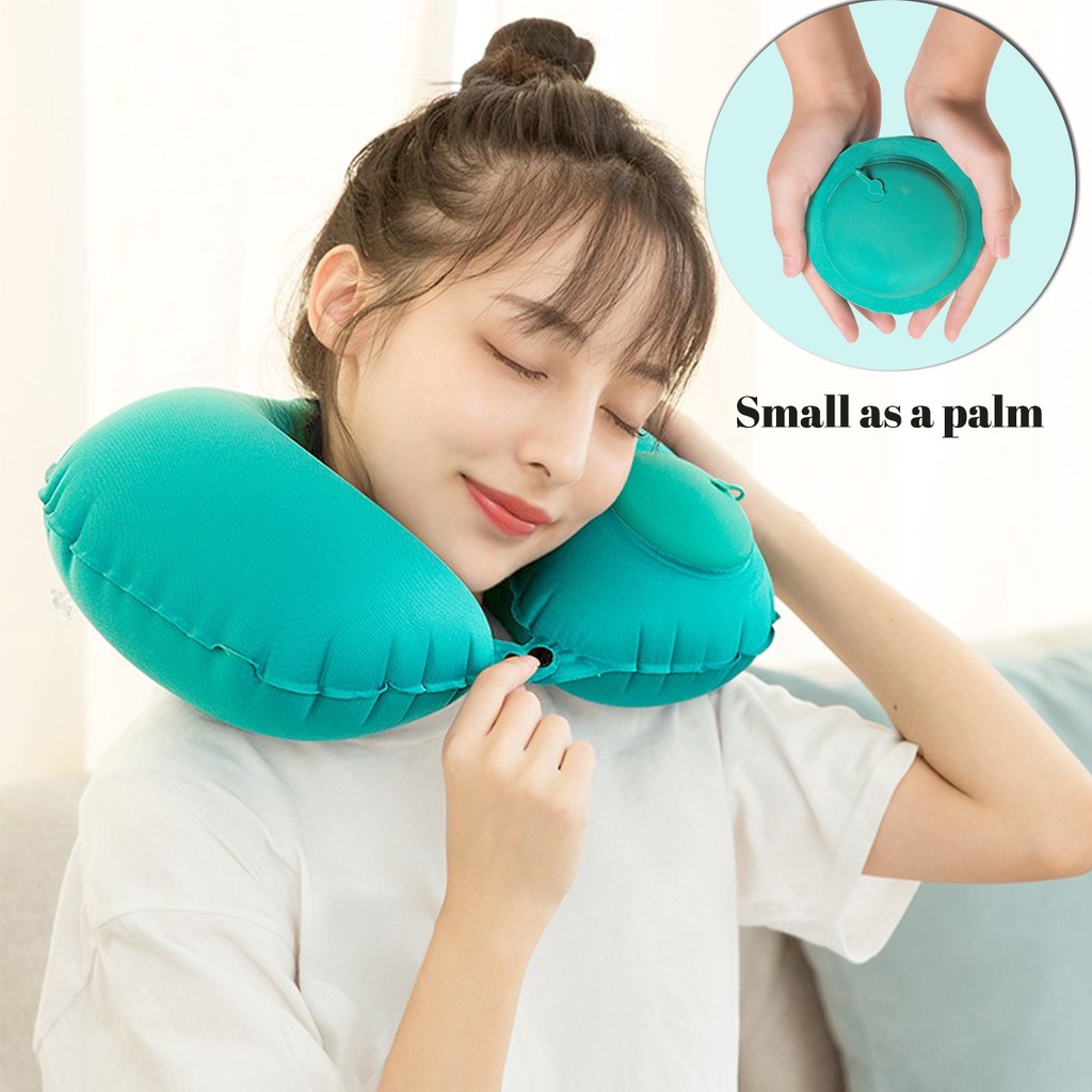 Neck pillow travel press type automatic inflatable neck pillow travel ...