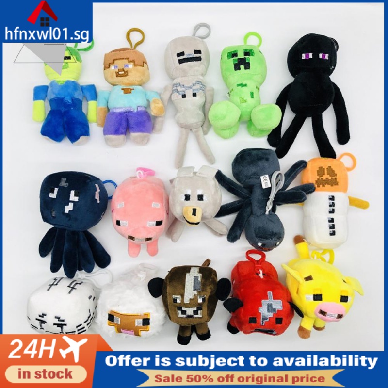 【in stock】Minecraft Creeper Enderman Stuffed Toys Plush Dolls Keychain ...
