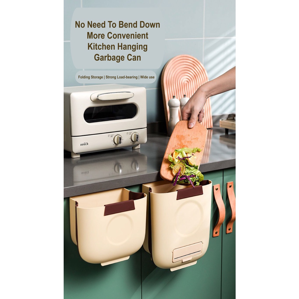 [MOST VALUE] Large Foldable Hanging Dustbin Collapsible Space Saving ...