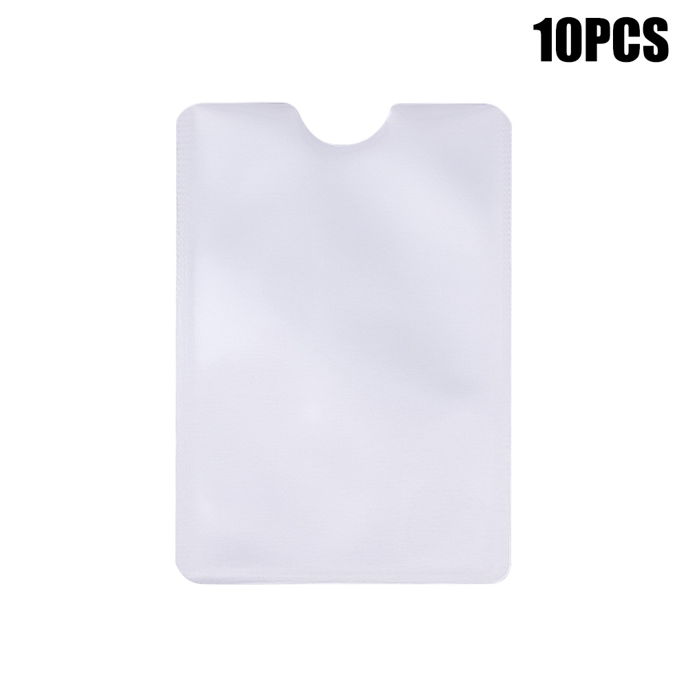 10Pcs Aluminum Foil Anti-Degaussing Bank Card Holder Anti-RFID Scanning ...