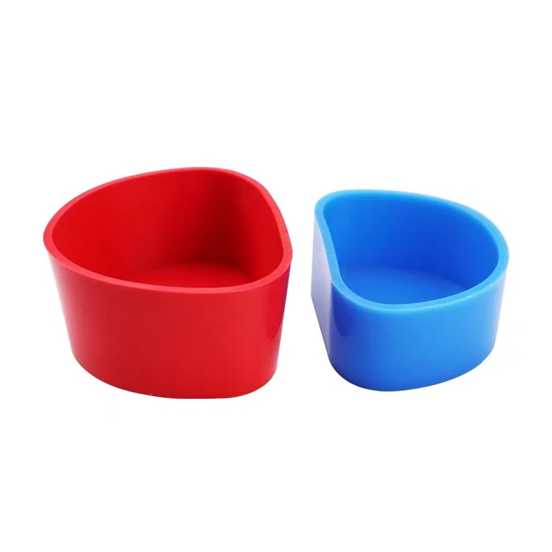 Silicone Box Dental Denture Silicone Bowl Dental Tools Red and Blue ...