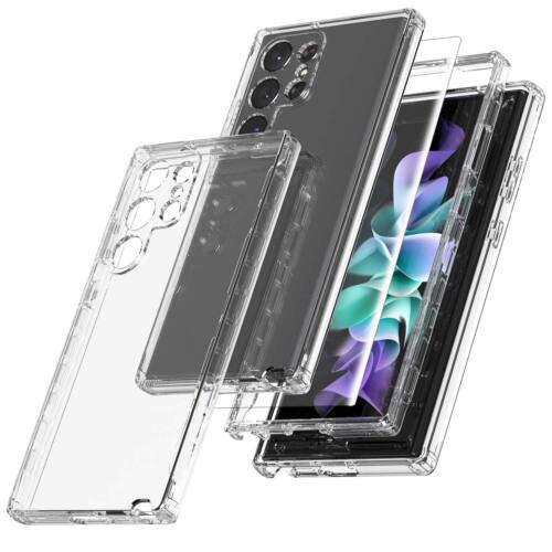 For Galaxy S24 S23 S22 Plus Ultra Case Clear Shockproof 360 Full Body ...
