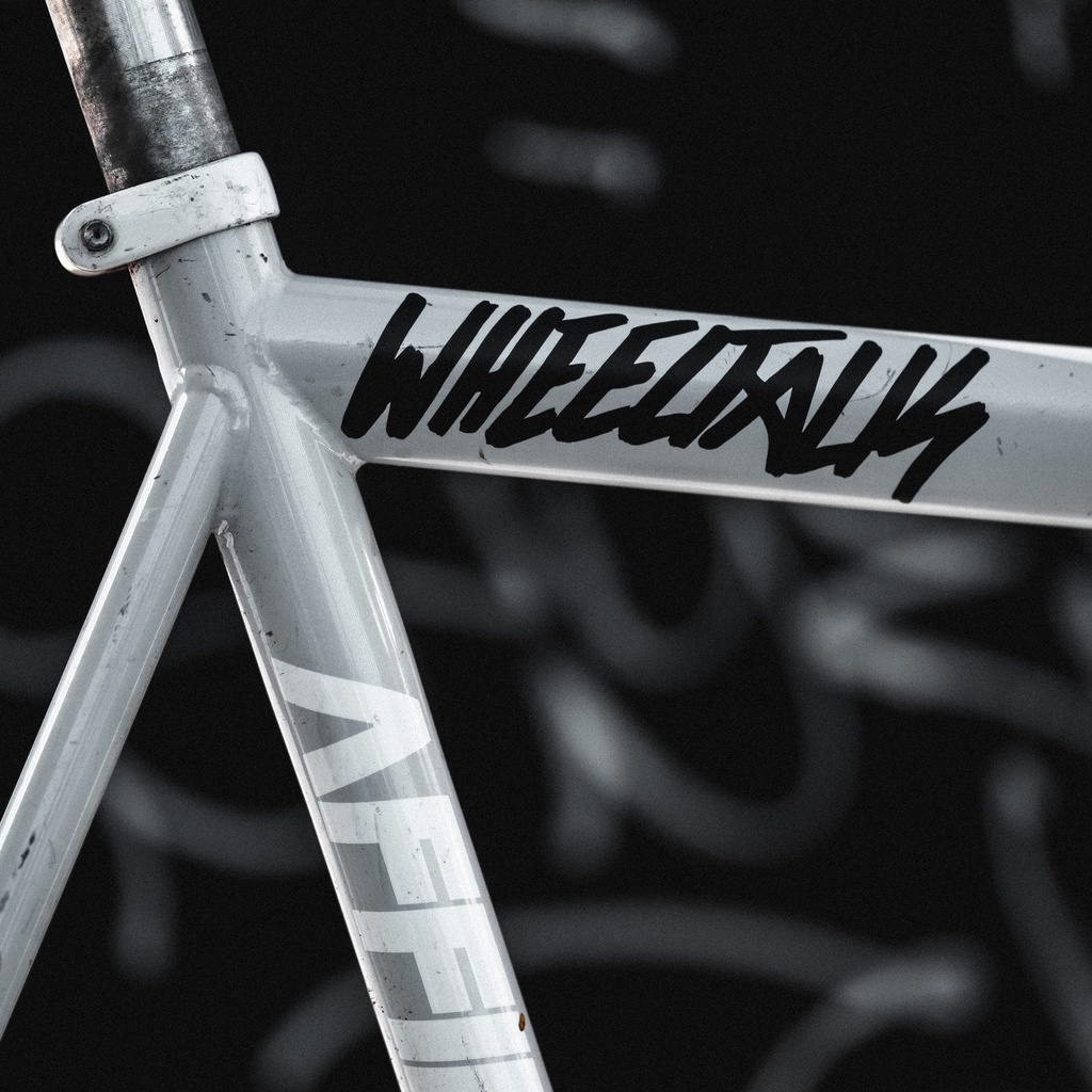 Cutting sticker road bike sticker fixed bike wheeltalk wheel talk ...