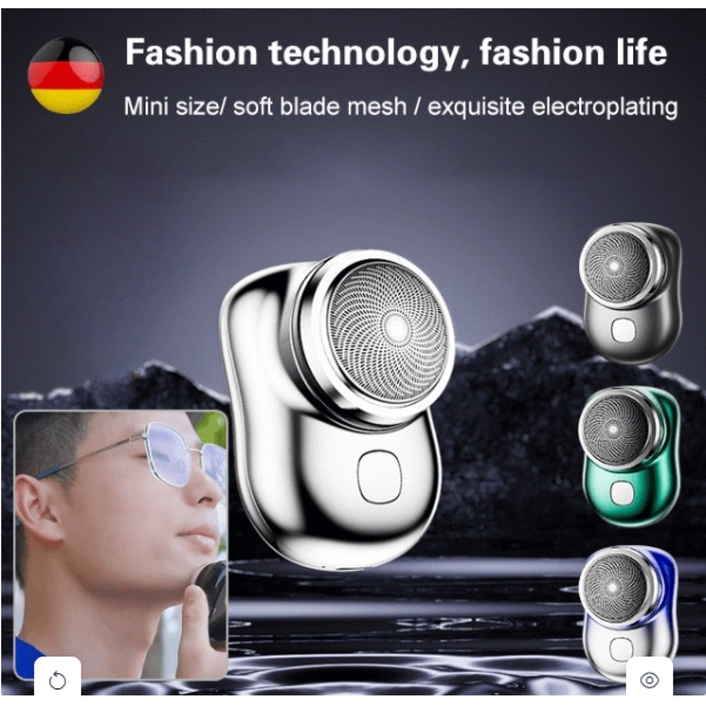 🔥Waterproof Washable Travel Electric Portable Shaver, Mini Electric ...