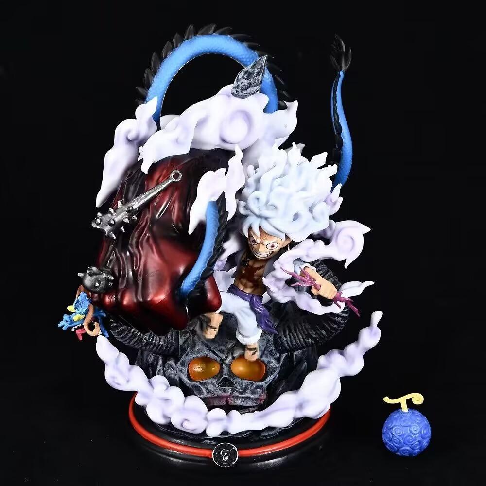 Luffy Gear 5 Model with Super Sharp Dragon Kaido - One Piece Wano Arc ...