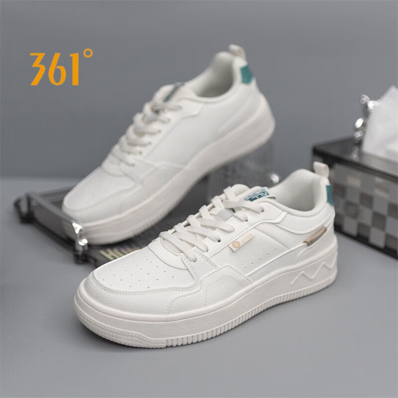361 Degree Men's Skateboard Shoes Air Force One Small White Skateboard ...