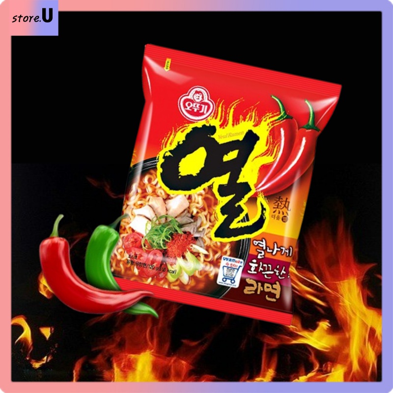 [Ottogi] Yeol Ramen Korean Ramen Spicy Yeol Ramen 1 pack (5 bags ...