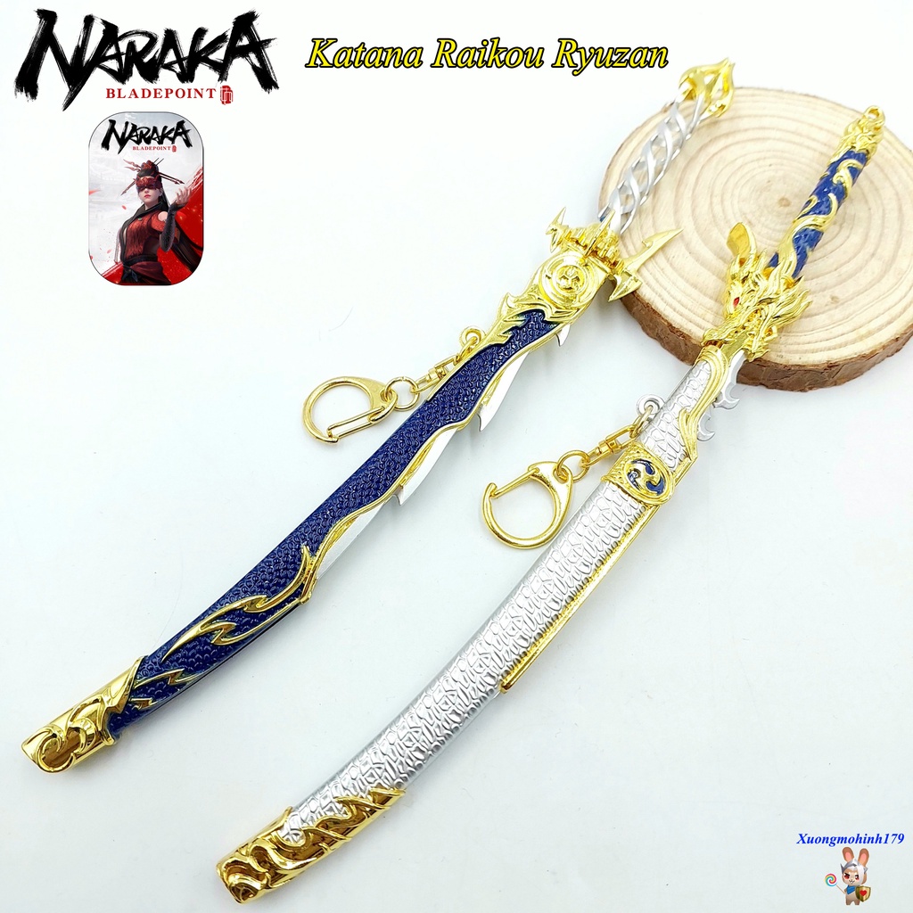 Naraka Bladepoint Katana Skin Legandary Raikou Ryuzan Alloy Model 22cm ...