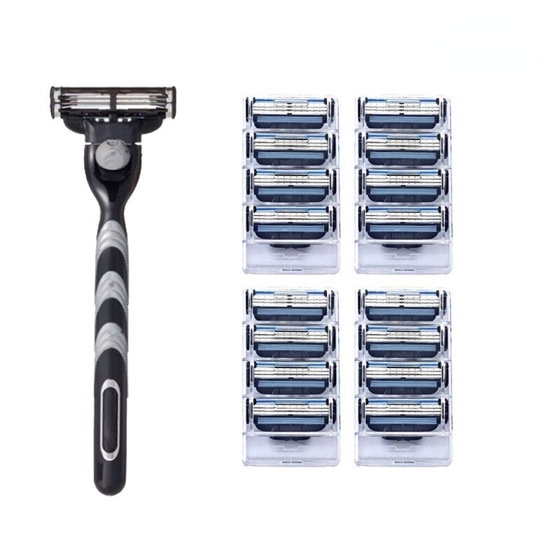 Men's manual shaver/Applies to mach 3 /3-layer blade/4 blade packs ...