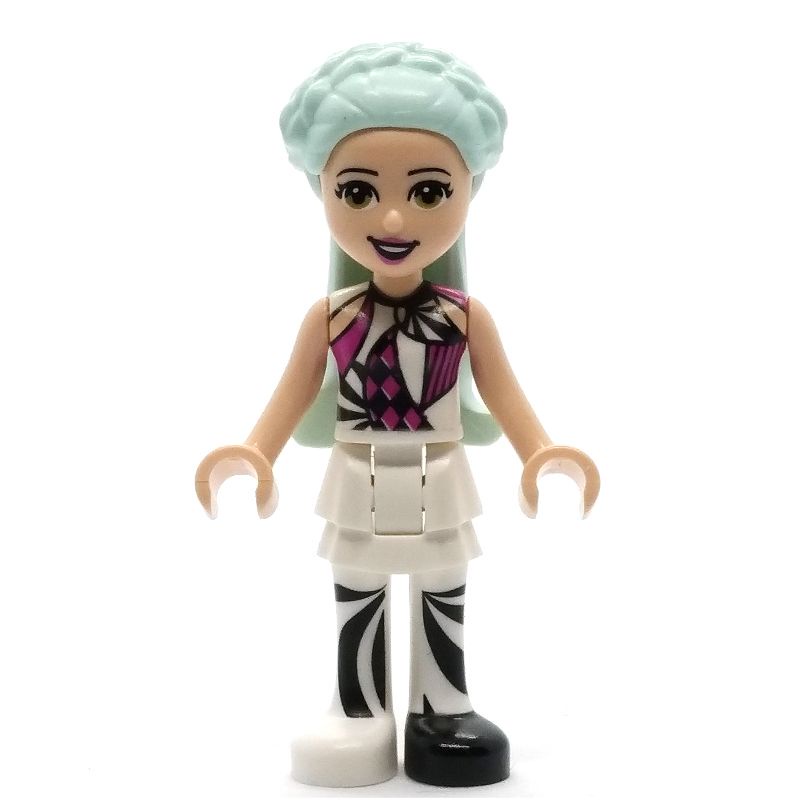 Lego Friends Minifigure Genuine Stella Character - White Top, White ...