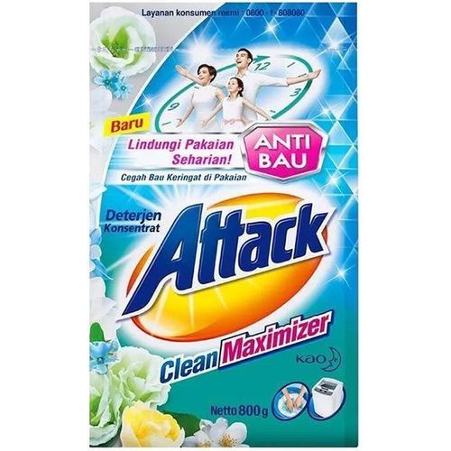 Kao Attack Detergent Powder Clean Maximizer 800g | Shopee Singapore