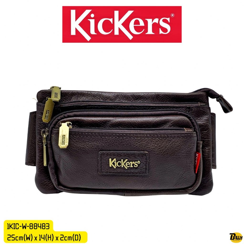 KICKERS Brand Men’s Leather Waist Pouch ( 1KIC-W-88483 ) | Shopee Singapore