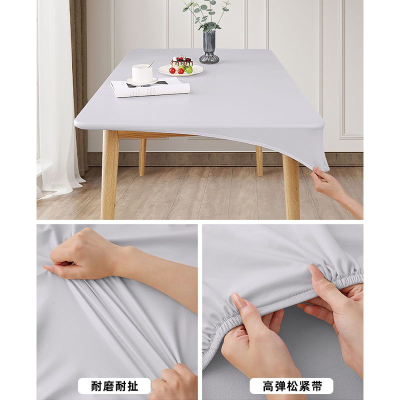 All-Inclusive Tablecloth Elastic Waterproof Oil-Proof PU Anti-Scalding ...
