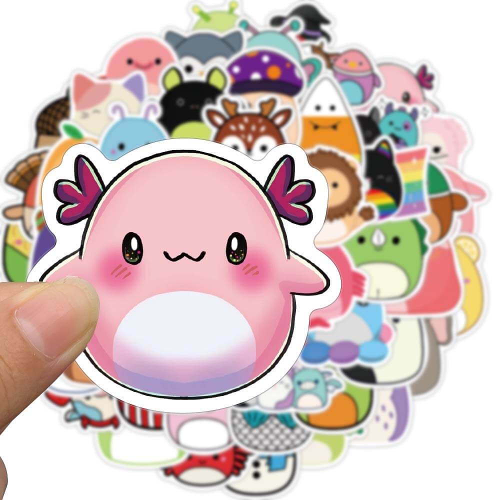 [Large sticker]52pcs Cartoon Squishmallow Stickers for Laptop Phone ...