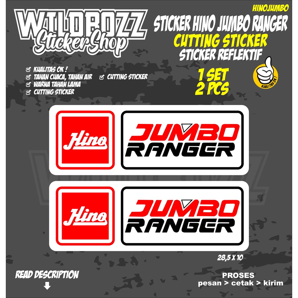 Old HINO JUMBO RANGER Sticker (HINOJUMBO) | Shopee Singapore