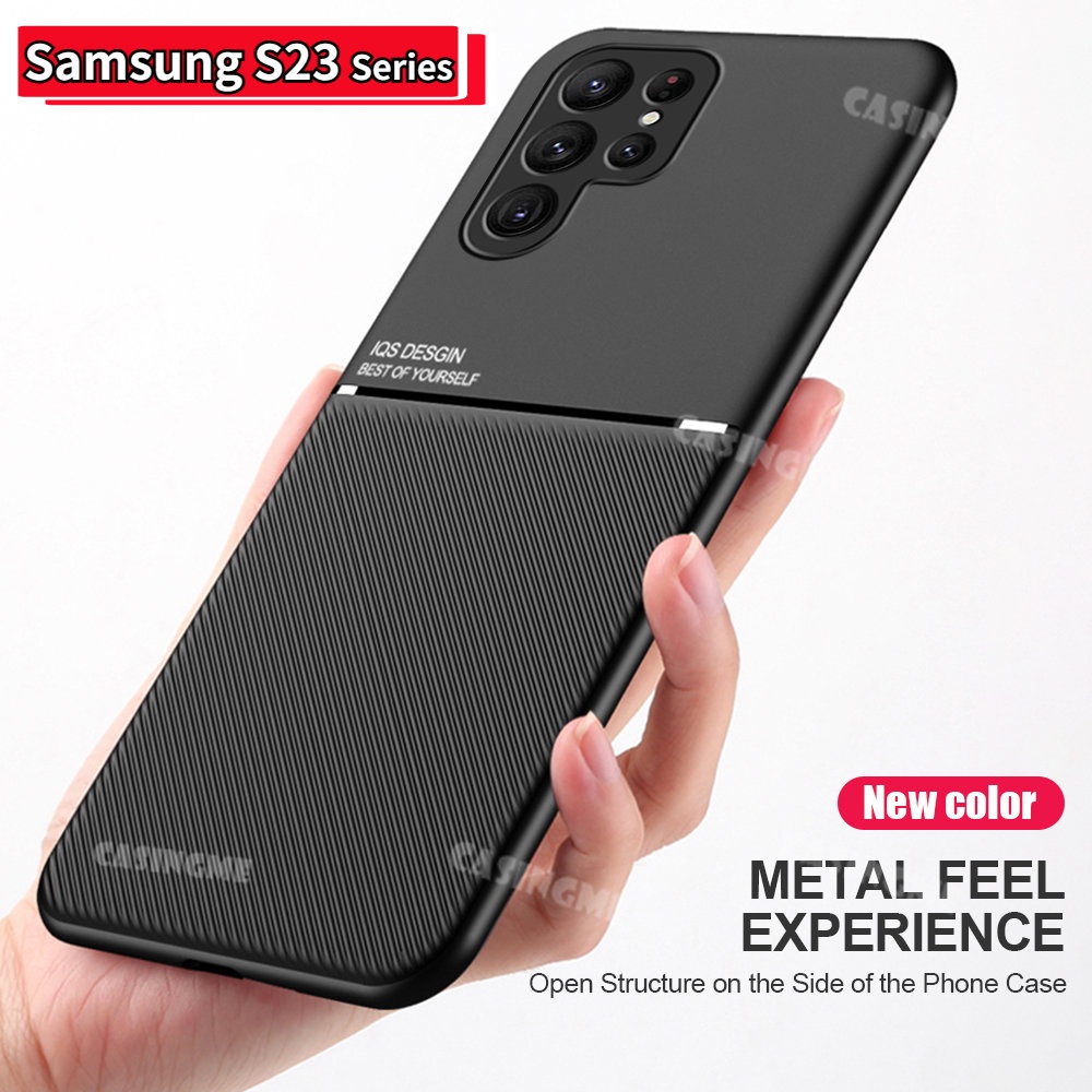 Magnetic Leather Casing For Samsung Galaxy S23 Ultra 5G Shockproof ...