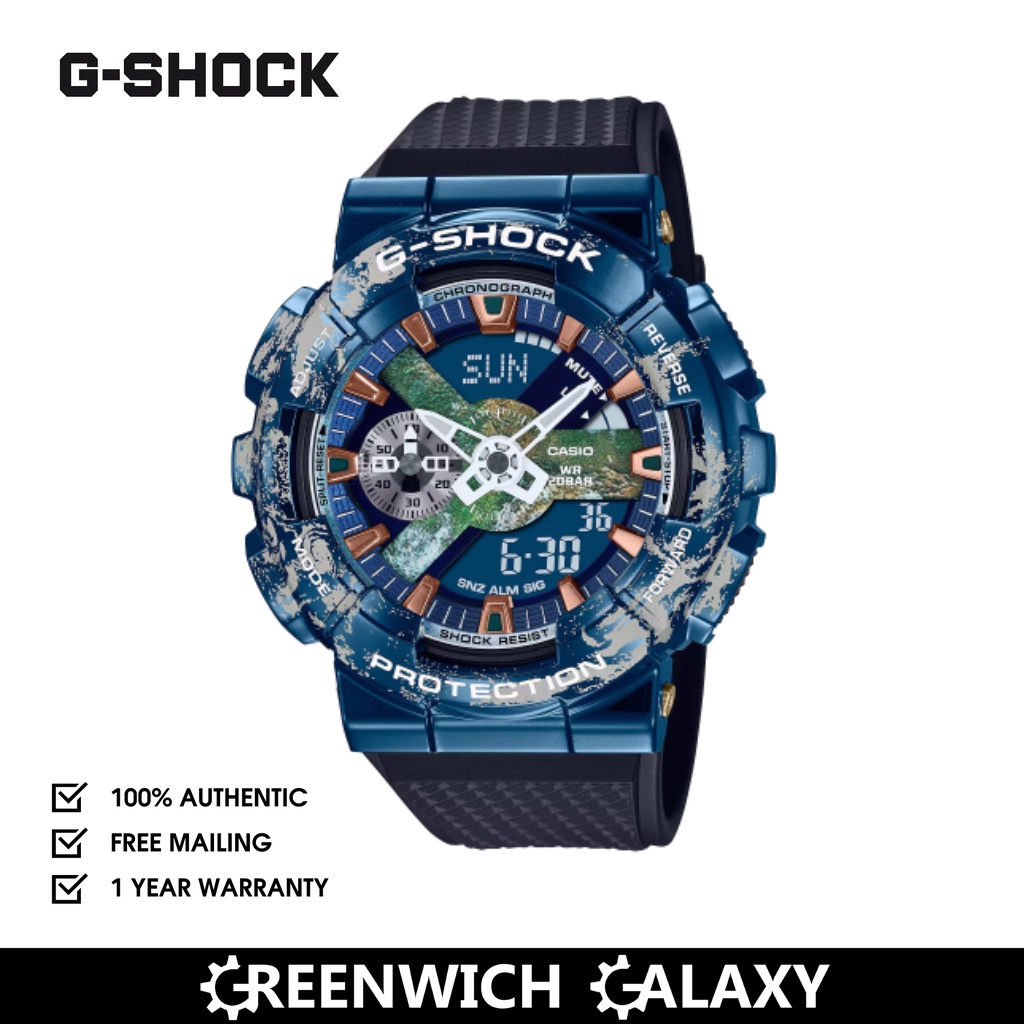 G-Shock Analog-Digital Collab Watch (GM-110EARTH-1A) | Shopee Singapore