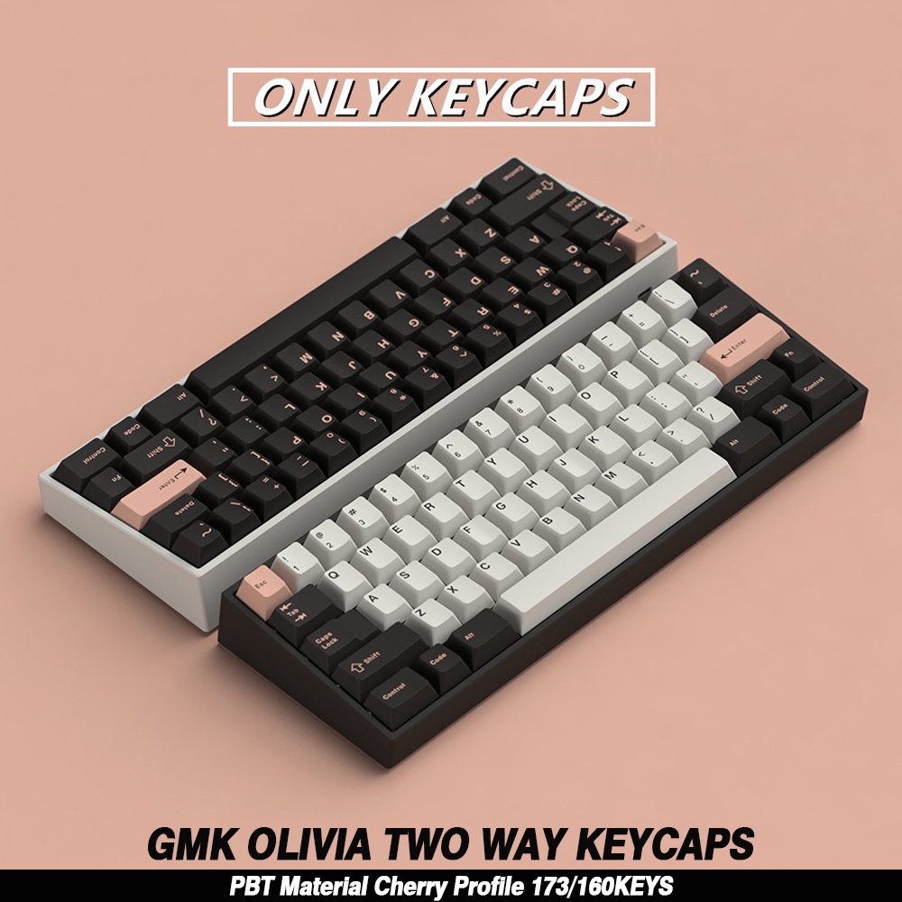 GMK Olivia Keycap Set Cherry Profile 173Keys PBT Compatibleor Alice ...