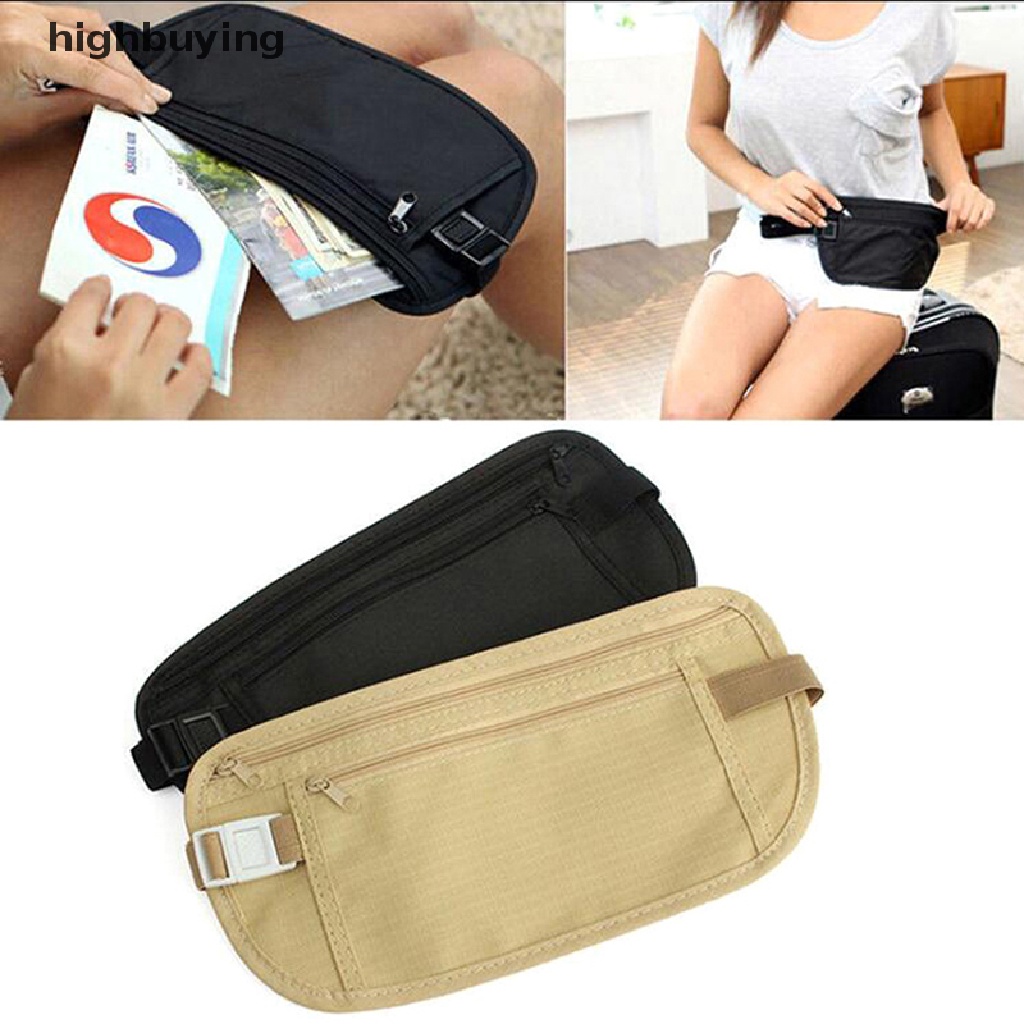 【HBSG】 Travel Money Belt Hidden Waist Security Wallet Bag Passport ...