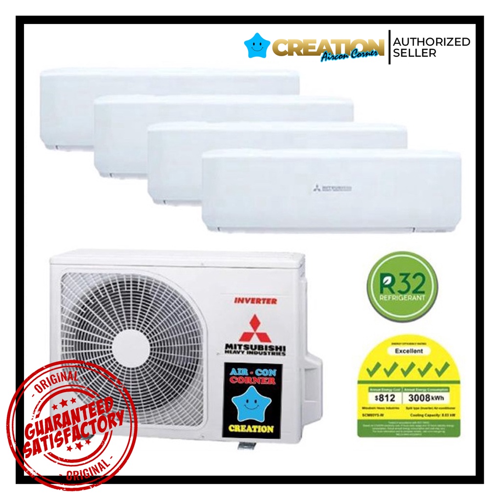 MITSUBISHI HEAVY INDUSTRIES Sys 4 R32-5ticks Air Con Unit (Wholesale) | Shopee Singapore