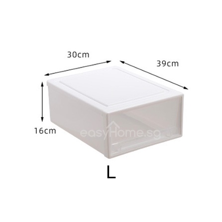 Easyhome.sg Stackable Storage Drawer Plastic container storage Box ...