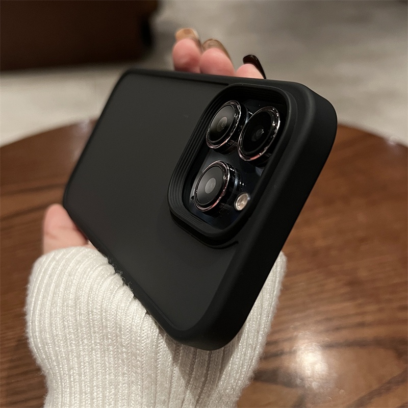 Anti-fingerprint matte hard case shock-proof and anti-drop phone case ...