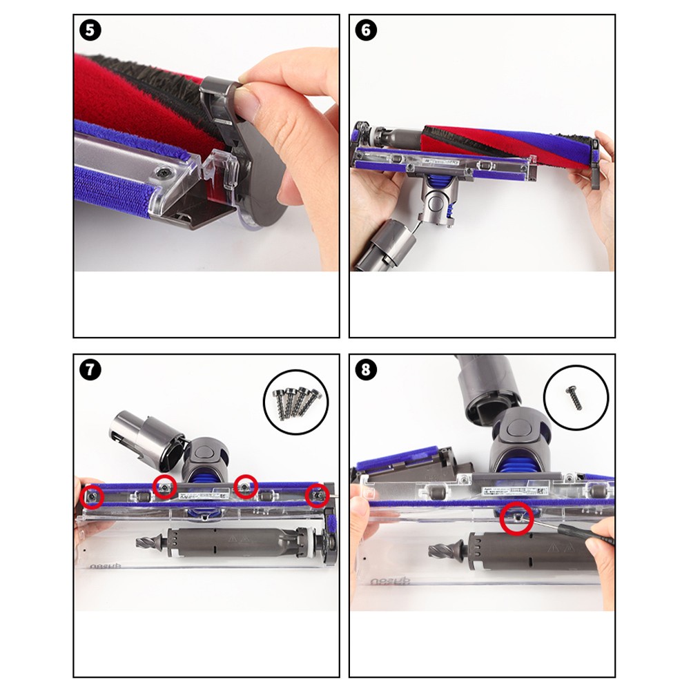 Suitable For Dyson V8 Slim Digital Slim V12 Slim Soft Velvet Roller ...