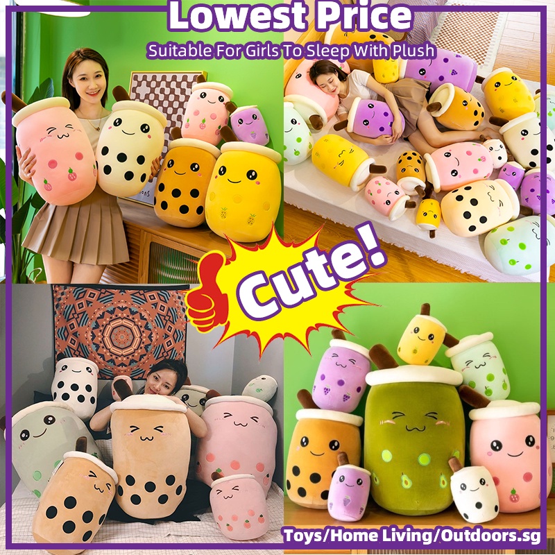 Bubble Tea Plush Anak Patung Boba Doll Murah Bubble Milk Tea Plush Toy ...
